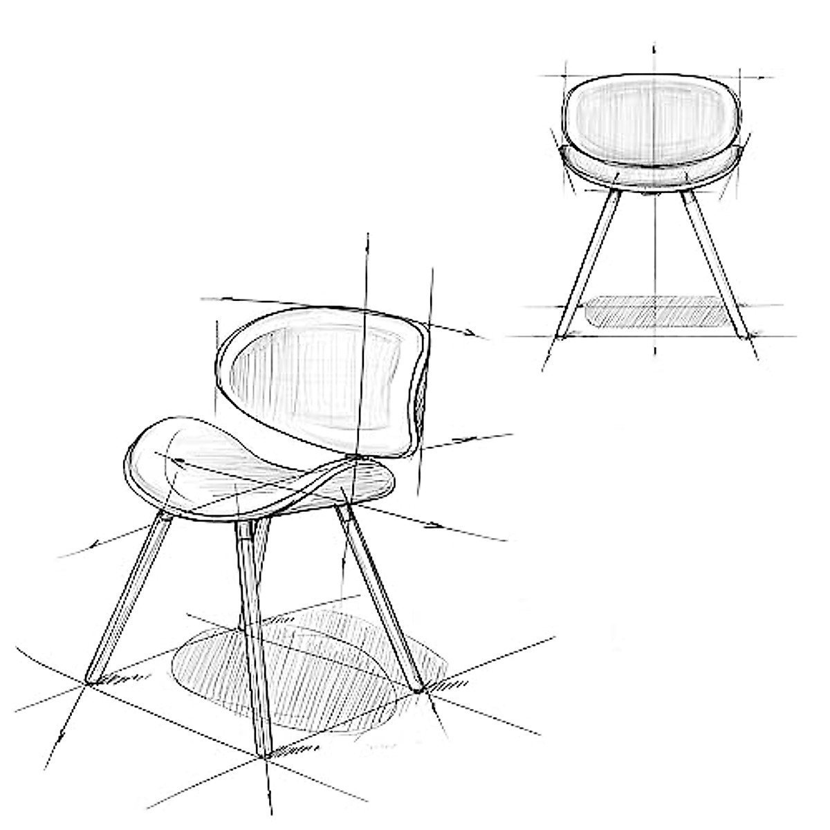 SIMPLIHOME Marana 18 Inch Wide Mid Century Modern Dining Chair in Deep Tan Vegan Faux Leather, For the Dining Room