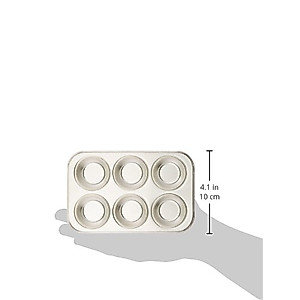 Fox Run Micro Muffin Pan, Tinplated Steel, 6 Cup