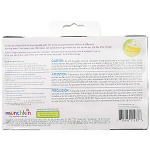 Munchkin Arm & Hammer Disposable Changing Pad - 60 Pack