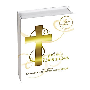 Creative Brands Faithworks - Abundant Grace First Communion Gift Set, 5-Piece, Boy