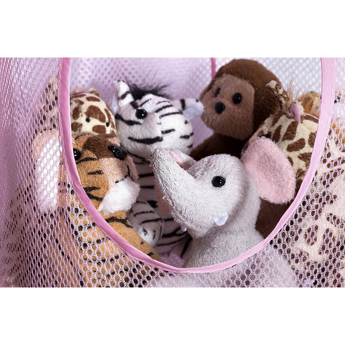 Handy Laundry 5 Tier Storage Organizer - 12" X 59" - Hang in Your Children's Room or Closet for a Fun Way to Organize Kids Toys or Store Gloves, Hats and Mittens. Attaches Easily to Any Rod. (Pig)