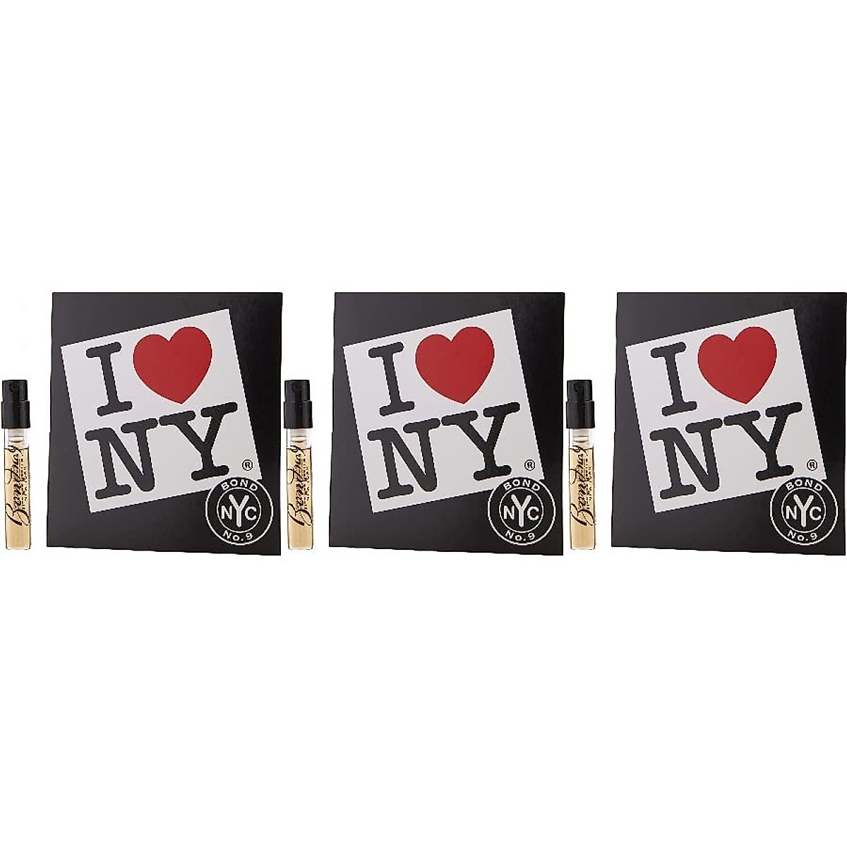 3 Bond No 9 I Love New York for All 0.05 Oz/1.5 Ml Each Sample Spray Vial