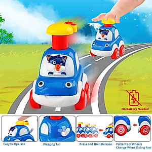 Wdebay 4 PCS Inertia Animal Car Toys for 1 Year Old Boy and Girl|Toddler Toys Age 1-2|1 Year Old Boy Gifts for 1st Birthday|Baby Toys 12-18 Months