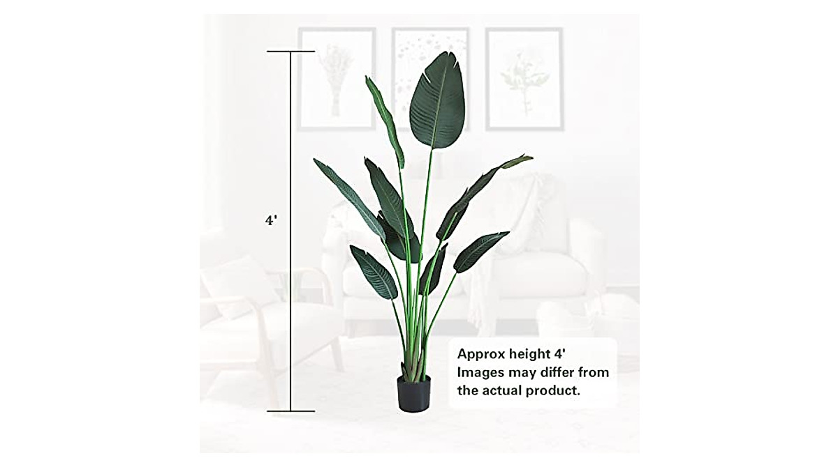 Chantoo 4FT Artificial Bird of Paradise Plant