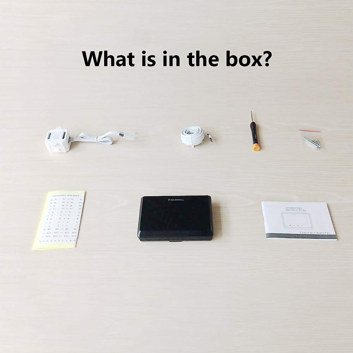 Wi-Fi Smart Thermostat for Smart Home, Tuya APP Remote Control, Compatible with Alexa, Google Assistant, Saswell T29UTW-7-WIFI(TY)