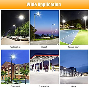 150W Shoebox LED Retrofit Kits AC100-277V (650W MH/HPS/HID Equivalent) 5000K E39 Mogul Base Retrofit Lights for Parking Lot Tennis Court ETL DLC Listed
