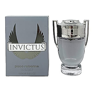 Invictus by Paco Rabanne for Men Eau de Toilette Spray, 3.4 Oz