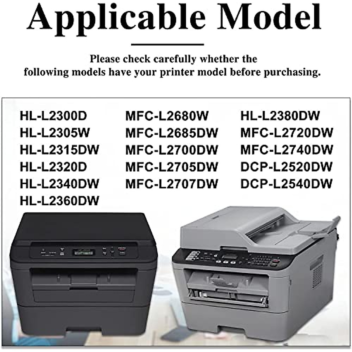 XIO Compatible TN630 TN-630 Toner Cartridge Replacement for Brother HL-L2300D L2305W L2315DW L2320D L2340DW L2360DW L2380DW Printers (Black, 1-Pack)