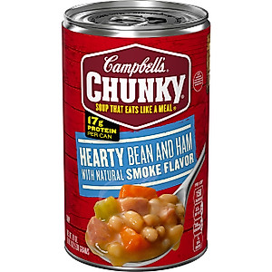 Campbell’s Chunky Soup, Hearty Bean Soup With Ham, 19 Oz Can