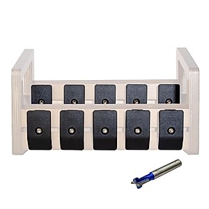 O'SKOOL Modular Chisel Rack DIY Kit, Chisel Holder Kit for Gouges, Screwdrivers, Planer blades, files -10 Pack