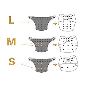 LilBit Baby Reusable Pocket Cloth Diapers (YMXTZZH14)