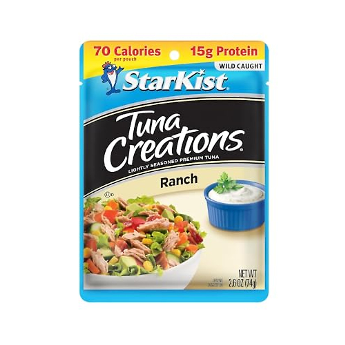 StarKist Tuna Creations Ranch, 2.6 oz pouch (Pack of 12) (Packaging May Vary)
