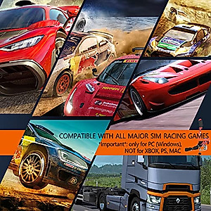 AIVCOPB USB Handbrake,64 bit USB Brake for Sim Racing Compatible with Logitech G25 G27 G29 G920 G923 Thrustmaster T500 T300,Black Aluminium Body with Clamp