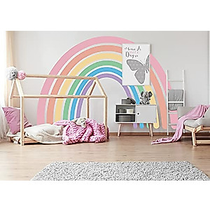 Decords Rainbow Wall Decals Peel and Stick - Rainbow Wall Sticker Decals, Boho Rainbow Decor for Kids Bedroom - Rainbow Decor for Girls Bedroom, Nursery Decor - Made in Europe, 2 Years Warranty