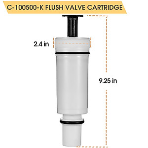 C-100500-K C-100500-Kit Replacement Cartridge Kit Flush Valve Cartridge Assembly Kit for m-101526-f3 503 504 Cartridge, White, 1 Pack