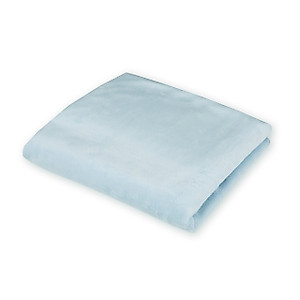 American Baby Company Heavenly Soft Chenille Fitted 18" x 36" Cradle/Bassinet Sheet, Blue, for Boys and Girls