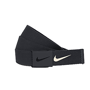 Nike mens Nike Tech Essentials Single Web apparel belts, Black, One Size US