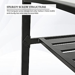 Ulax Furniture Outdoor Dining Chairs Patio Stacking Arm Chairs with Heavy-Duty Metal Frame for Backyard, Balcony, Garden, Porch. Set of 4