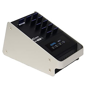 EZ Dupe SOHO Touch 1 to 10 SD Duplicator - Secure Digital Card and MicroSD TF Media Memory Copier (with Adapter) Cloner & Eraser with Touch Screen (DM-FD0-11SD10TP)