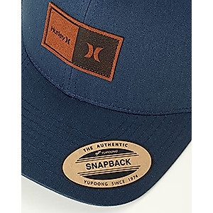 Hurley Men's Caps - Fairway Trucker Mesh Panel Baseball Cap Trucker Hat - Snap Back Hats for Men, Size One Size, Obsidian