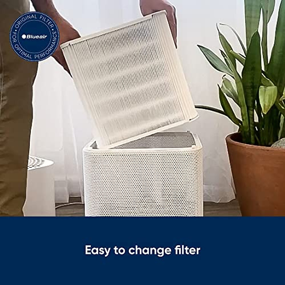 BLUEAIR Blue Pure 211+ Genuine Replacement Filter, Particle and Activated Carbon, Fits Blue Pure 211+ Air Purifier (Non-Auto)