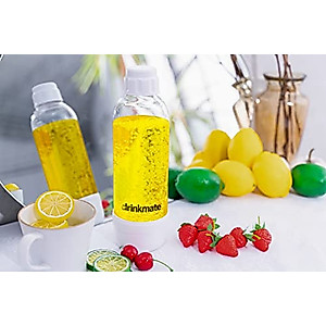 DrinkMate Carbonation Bottles (2 Pack) (1L, White)