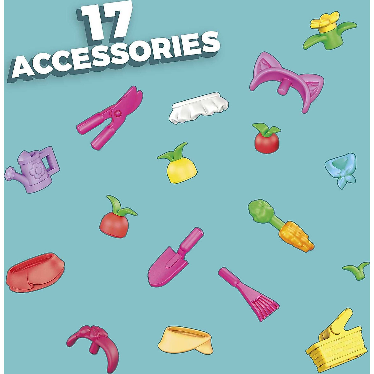 MEGA Barbie Toy Building Set, Farmer's Market with 3 Barbie Micro-Dolls, 4 Barbie Pets and Accessories, Easy to Build Set for Ages 4 and Up