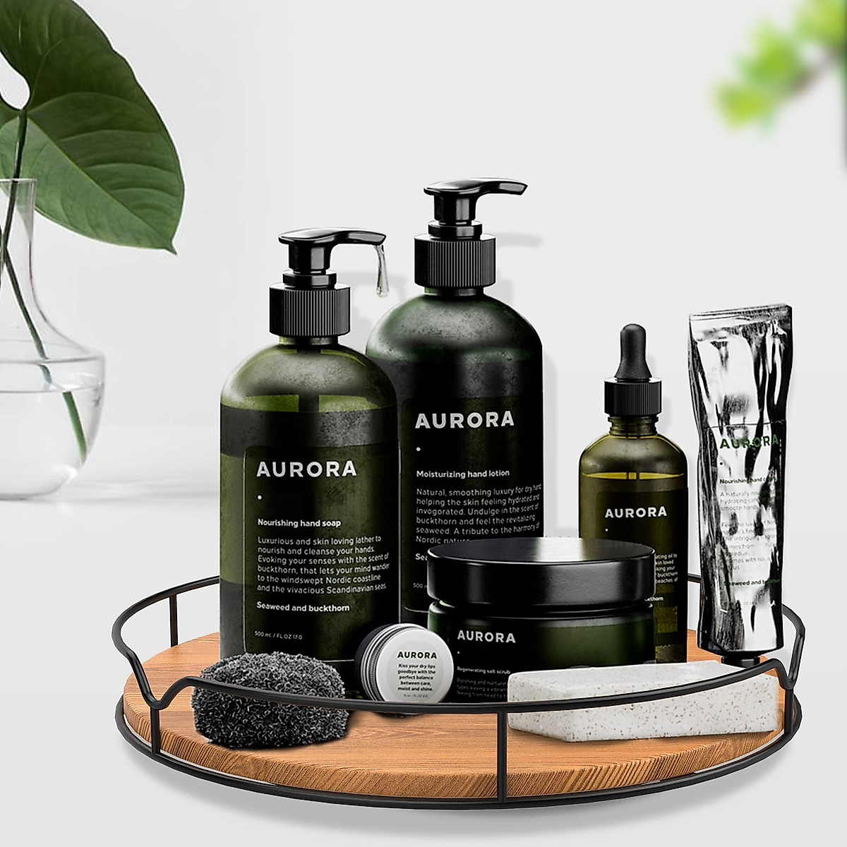 10" & 11" Lazy Susan Organizer - Carbonized Black