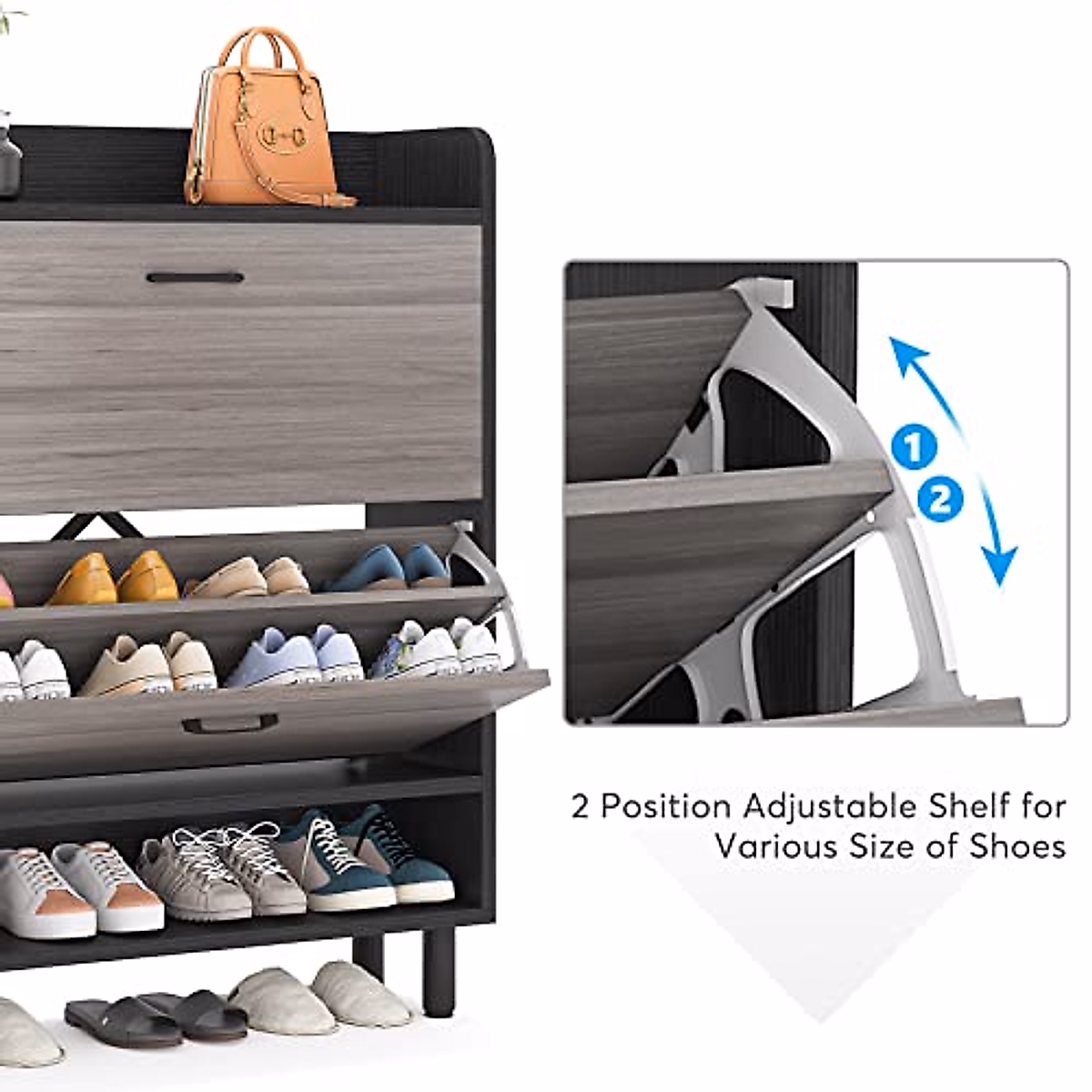 LITTLE TREE Entryway Shoe Storage Cabinet
