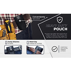 Folding Utility Knife Stainless Steel Holster Nylon Pouch Belt Clip Box Cutter Knife Carry Case Utility Knife & Clip Navaja De Trabajo Roofing Cuchilla de Bolsillo