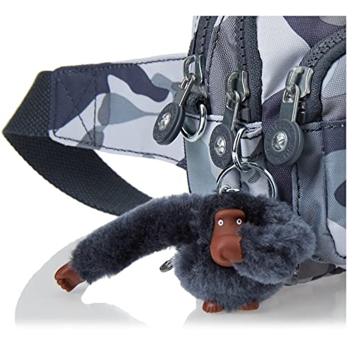 Kipling Womens Women's Merryl 2-in-1 Convertible Bag, Removable Shoulder Strap, Nylon Crossbody Bag, Cool Camo Grey, 7.75 L x 5 H 3 D US