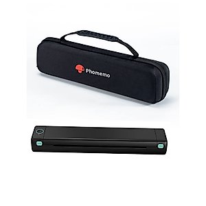 Phomemo Portable Printers Wireless for Travel with M08F Bag, Thermal Tattoo Stencil Printer for Office, Home, Business, M08F-Letter Bluetooth Compact Printer for 8.5" X 11" Size
