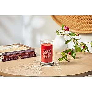Yankee Candle Sparkling Cinnamon Signature Medium Pillar Candle, 14.25oz