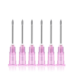 100Pcs 18Ga 1 Inch Needle Luer Lock Industrial Accessories, Sterile Individual Package for Lab Scientific Measuring, Refilling Inks, Plant and Industry