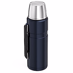 THERMOS Stainless King Vacuum-Insulated Beverage Bottle, 40 Ounce, Blue