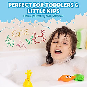 Tub Works™ Bath Paint Sticks™ Bath Toy, 12 Count | Nontoxic, Washable Bathtub Paint for Kids & Toddlers | Twistable Sticks Draw Smoothly on Tub Walls | Smooth, Vibrant Alternative to Bath Crayons