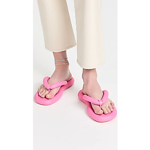 Melissa Women's Flip Flop Free Sandals, Pink/Orange, 7 Medium US