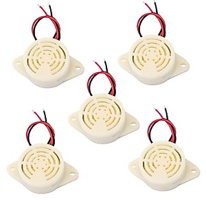 HiLetgo 5pcs 95DB Alarm Buzzer SFM-27 High-Decibel 3-24V 12V Electronic Buzzer Beep Alarm Continuous Beep