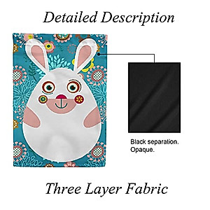 My Little Nest Seasonal Garden Flag Happy Easter Bunny Double Sided Vertical Garden Flags for Home Yard Holiday Flag Outdoor Decoration Farmhouse Banner 12"x18"