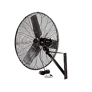 TPI Corporation Single Phase Wall Mount Commercial Circulator – 30" Diameter, 120 Volt Exhaust Fan – Ventilation Fans. Commercial Extractor Fans