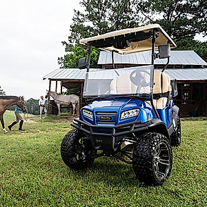 10L0L Golf cart side mirrors for Club Car EZ-GO Yamaha and Others, No-drilling Required, Adjustable (Option), front upper