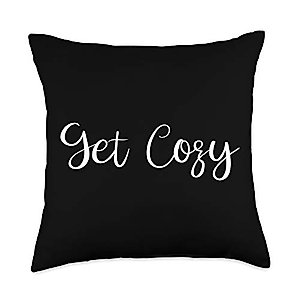 Get Cozy Pillow Get Cozy Decorative Black and White Throw Pillow, 18x18, Multicolor