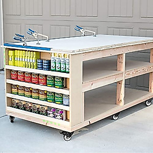 3 inch Swivel Caster Wheels, Heavy Duty Plate Casters with no Brakes Total Capacity 1000lbs (Pack of 4)