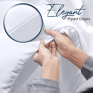 Utopia Bedding Down Alternative Comforter (Queen, White) - All Season Comforter - Plush Siliconized Fiberfill Duvet Insert - Box Stitched