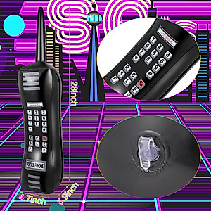 4 Pcs Inflatable Phone 80s 90s Halloween Party Decorations Retro Inflatable Mobile Phone Props for Halloween Hip Hop Theme Birthday Party Decorations Supplies, 26 Inch
