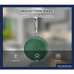 Emerald 2.5 Quart Saucepan with Lid, Ultra Nonstick Sauce Pan, Small Pot with Lid, NonToxic Ceramic Nonstick Saucepan,Small Sauce Pot, Cooking Pot, Dishwasher Safe Sauce Pan, Small Pots for Cooking