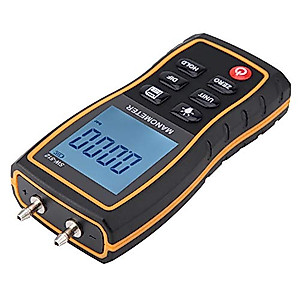 Akozon Air Pressure Meter,Vacuum Pressure Gauge SW-512B High Accuracy Digital Differential Pressure Gauge Air Pressure Meter Tool (no Battery)