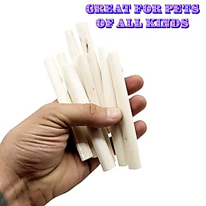 Mandarin Bird Toys by M&M 5513 Skinny Sola Logs Pk12 - Handcut Air Dried Natural Sola Wood Sticks, Easy for Birds to Chew and Shred, Lightweight, Break by Hand, Delight for Small Size Pets