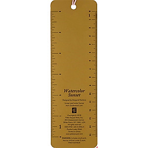 Watercolor Sunset Beaded Bookmark