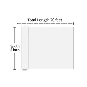 3 Vacuum Seal Rolls, 8 IN x 20 FT, Heavy Duty, Seal A Meal, Puncture Resistant Cut To Size Bags, Compatible with double Seal Machines
